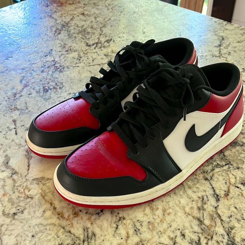 100% Authentic Air Jordan One Low “Bread Toe” Sneaker… - Gem